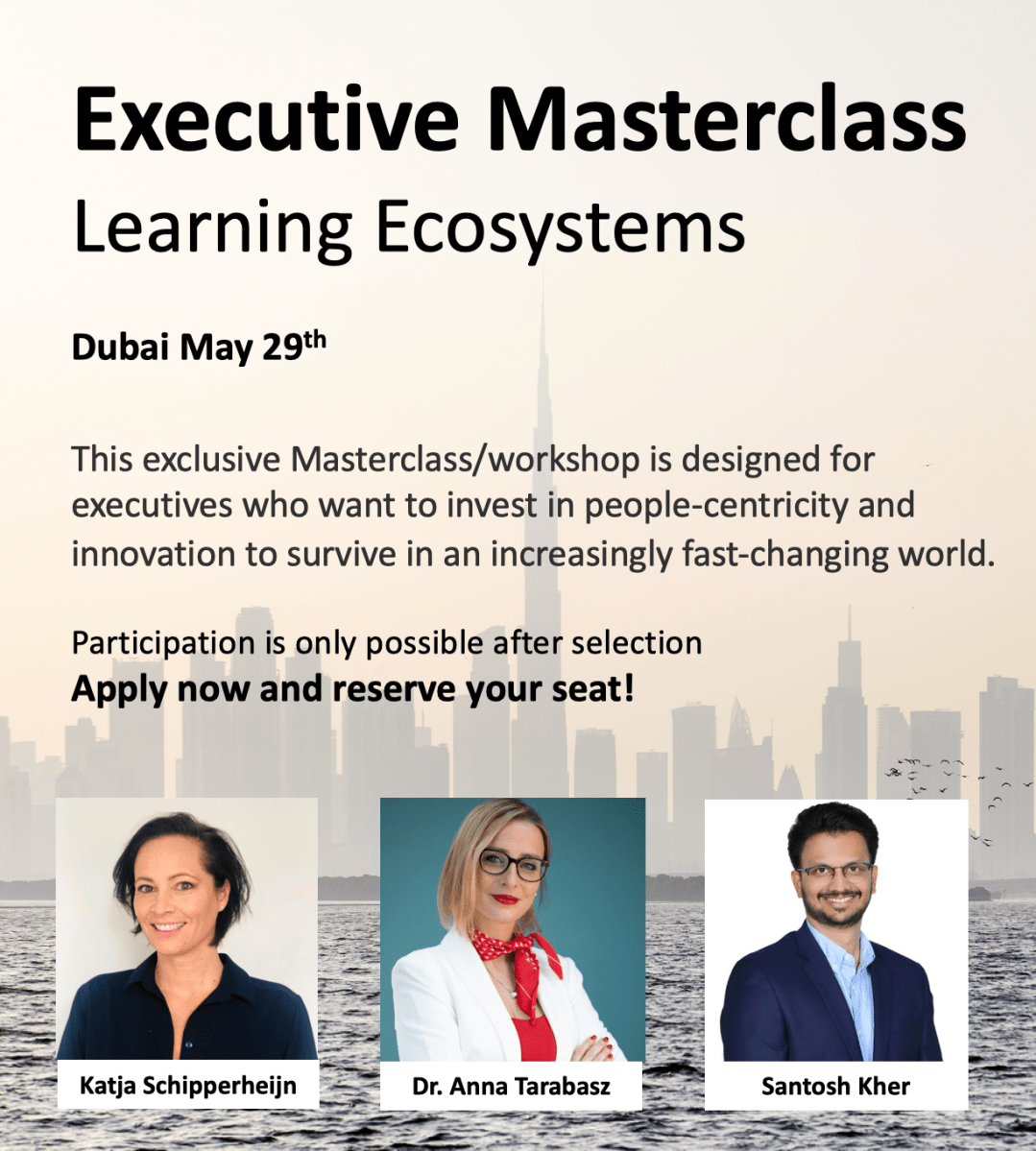 Executive Workshop and Masterclass Learning Ecosystems Dubai – Habit of Improvement